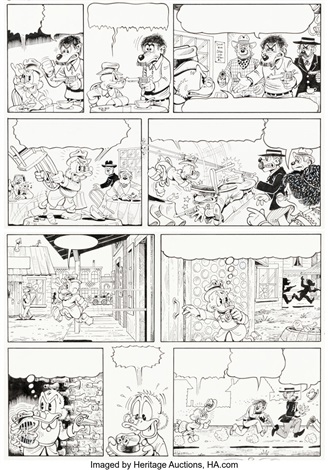 Don Rosa Anders And Co. Donald Duck Company 1994-15 Story Page 3 Uncle Scrooge Original Art ...